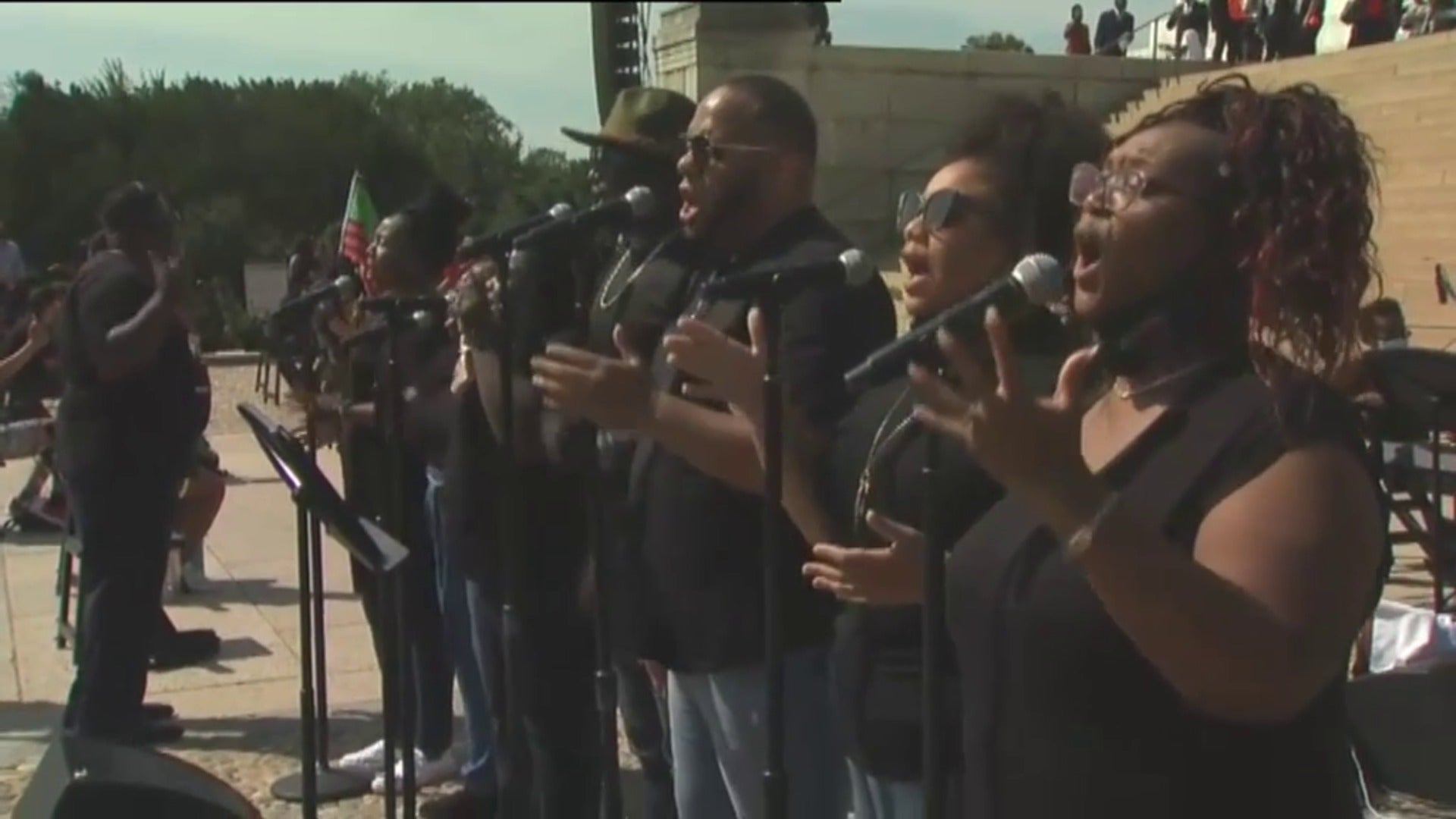 La nieta de Martin Luther King durante las protestas en EE.UU ...